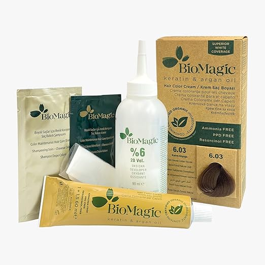 Buy Biomagic Hair Color, 60 Ml - 6/03 Dark Natural Golden Blonde Online