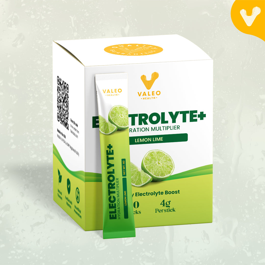 Valeo Hydration Electrolyte+ Lemon and Lime Stick Pack 20