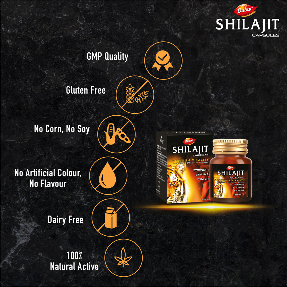 Buy Dabur Shilajit Gold 30 Capsules Online